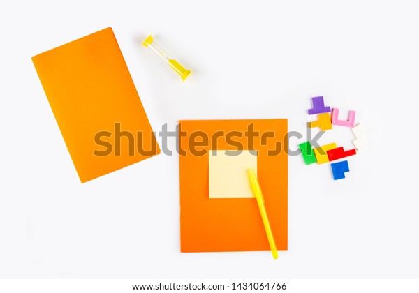 Back School School Background Math Orange Stock Photo 1434064766 ...