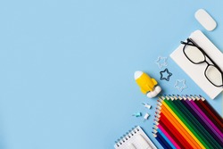 Back to school theme with colorful p, a School & Education Photo by ...