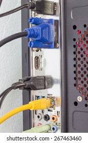 Back Side Pc Computer Port Stock Photo 267463460 | Shutterstock