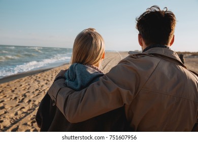 Back View Couple Hugging Spend Time Stock Photo 751607956 | Shutterstock