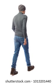 Back View Going Handsome Man Walking Stock Photo 1013201440 | Shutterstock