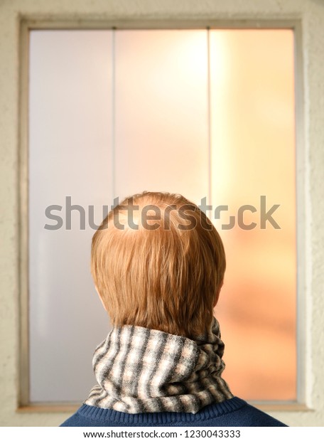Back View Man Looking Window Picture Stock Photo 1230043333 | Shutterstock