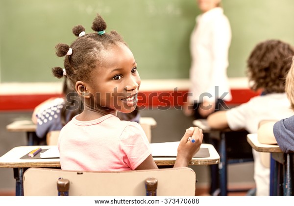 Back View Primary Classroom Stock Photo 373470688 | Shutterstock