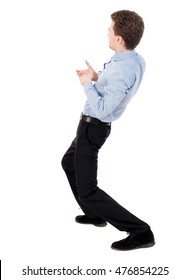 619 Man pulling something Images, Stock Photos & Vectors | Shutterstock