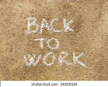Back Work Written Word Stock Photo 243230104 | Shutterstock