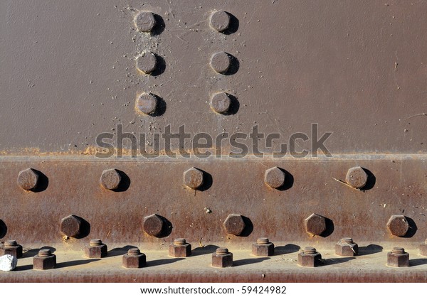 Background Abstract Texture Bolted Structural Steel Stock Photo (Edit ...