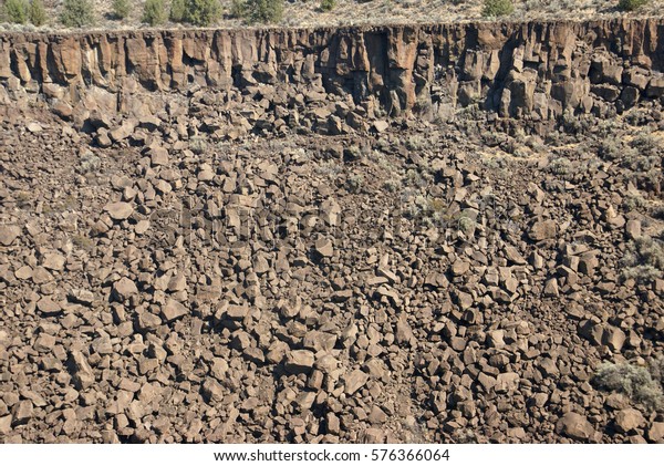 Background Basalt Cliffs Talus Ancient Lava Stock Photo (Edit Now ...