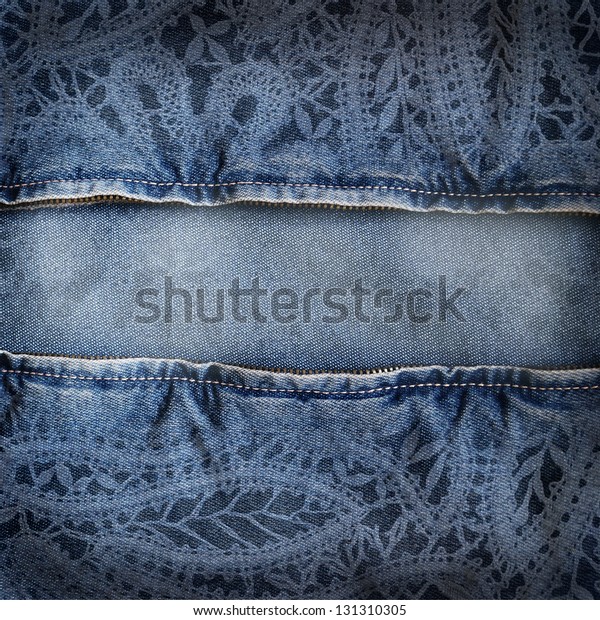 Background Denim Texture Lace Pattern Stock Photo 131310305 | Shutterstock