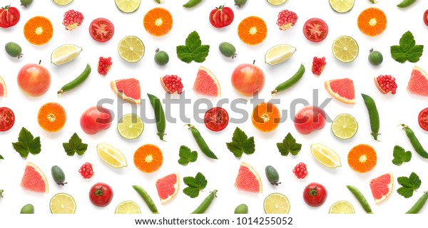 Background Food Texture Seamless Pattern Various Stock Photo 1014255052 ...
