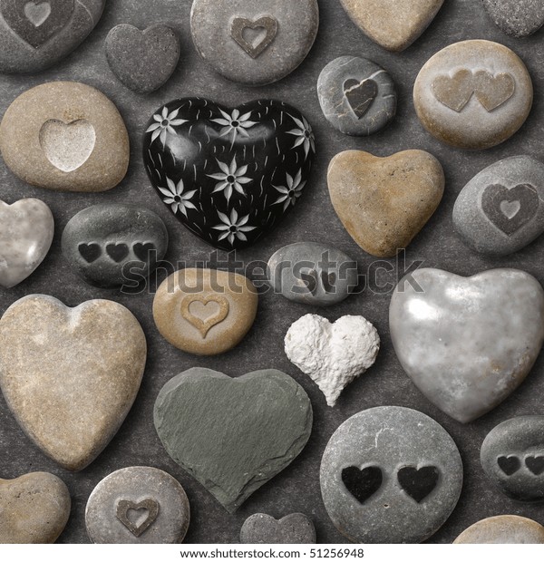 Background Heartshaped Things Made Stone Rock Stock Photo (Edit Now ...