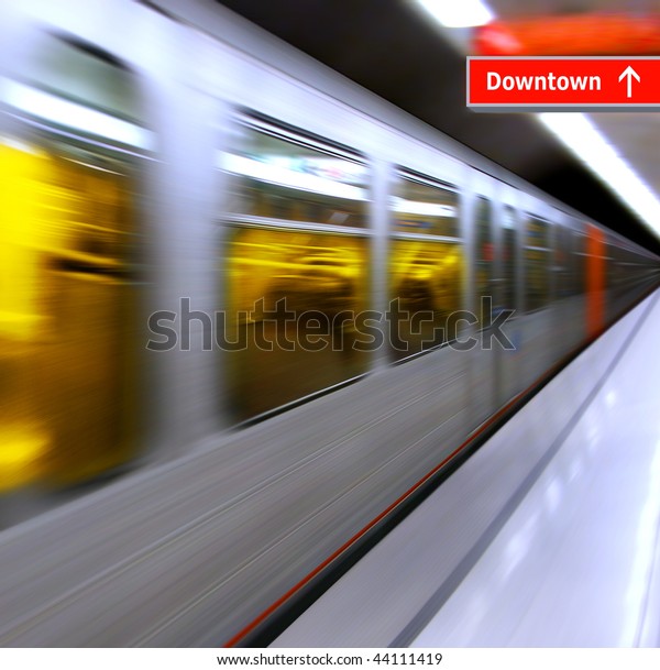 Background Highspeed Train Motion Blur Outdoor Stock Photo 44111419 ...