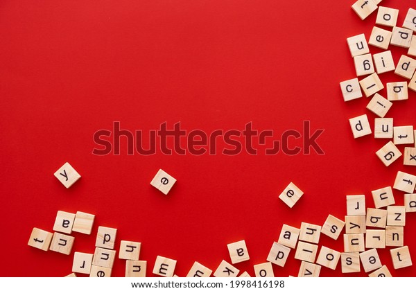 Background Image Letters Scattered Disarray English Stock Photo ...