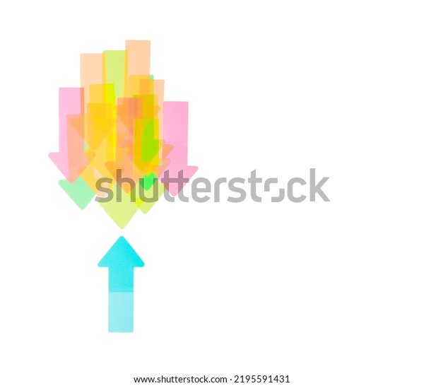 Background Many Arrows Pointing Down One Stock Photo 2195591431 ...