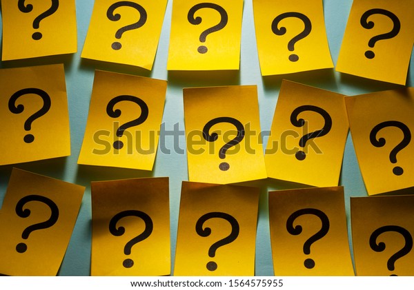 Background Rows Yellow Question Marks Stock Photo 1564575955 | Shutterstock