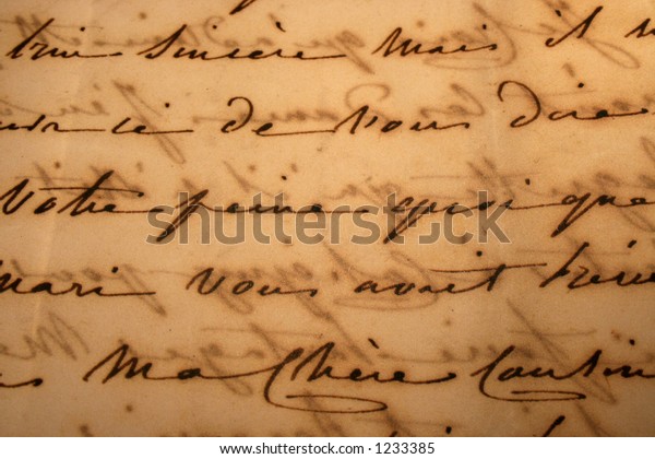 Background Script French Stock Photo 1233385 | Shutterstock