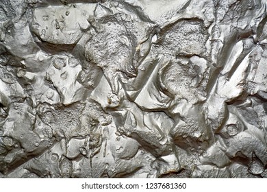 Background Silver Plasteruneven Wall Surface Stock Photo 1237681360 ...