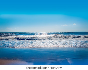 Side View Ocean Waves Fantastic Seascape Stock Photo (Edit Now) 455631037