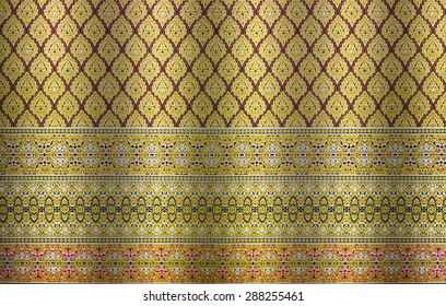 thai art background pattern vector: vector de stock (libre de regalías ...