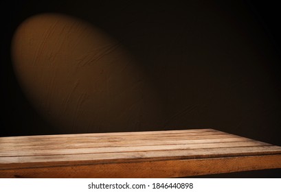 Background Wall Dark Backlit Table Top Stock Photo 1846440898 ...
