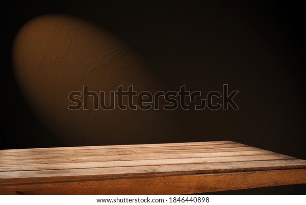 Background Wall Dark Backlit Table Top Stock Photo 1846440898 ...