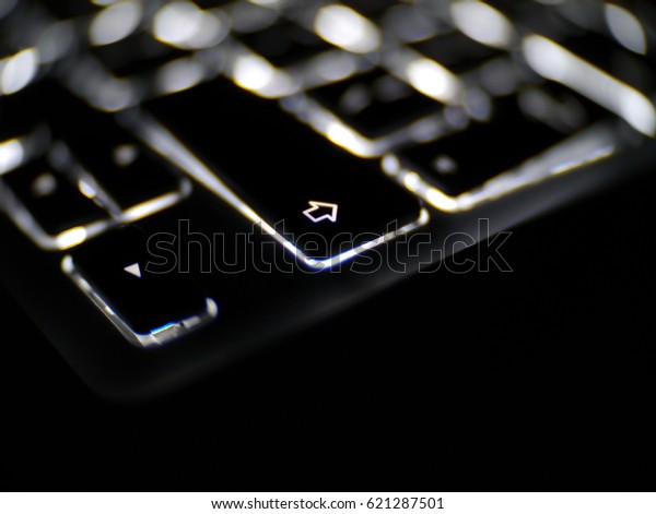 Backlit Keyboard White Light Shift Key Stock Photo 621287501 | Shutterstock