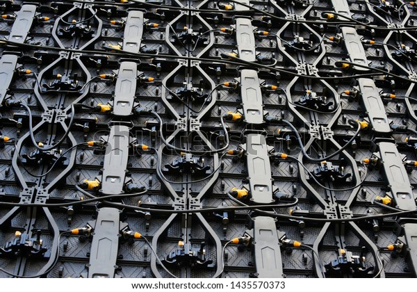 Backside Digital Led Panels Large Display Stock Photo 1435570373 ...