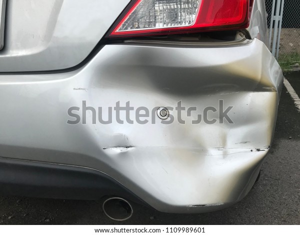 Backside Silver Car Get Damaged By Stock Photo 1109989601 | Shutterstock