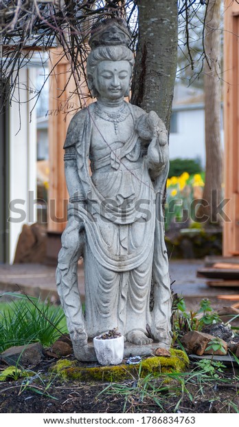 Backyard Buddhist Statue Temple Stock Photo 1786834763 | Shutterstock