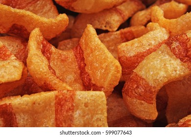 Bacon Flavored Snacks Bacon Chips Flips Stock Photo (Edit Now) 600757334