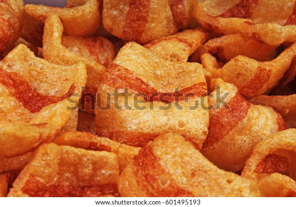 Bacon Flavored Snacks Bacon Chips Flips Stock Photo 601495193 ...