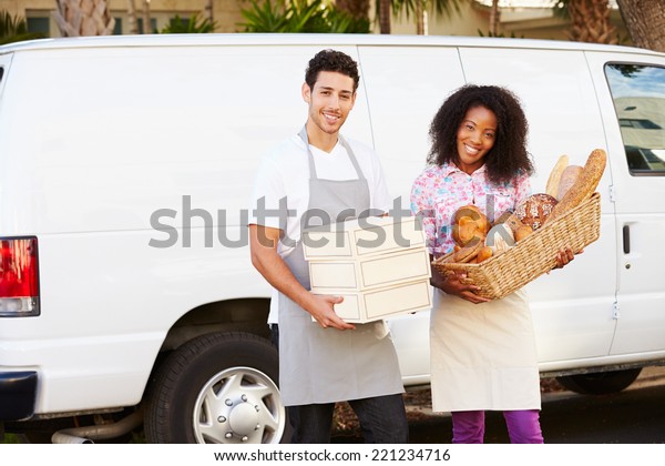 Bakers Unloading Bread Cakes Van Stock Photo 221234716 | Shutterstock