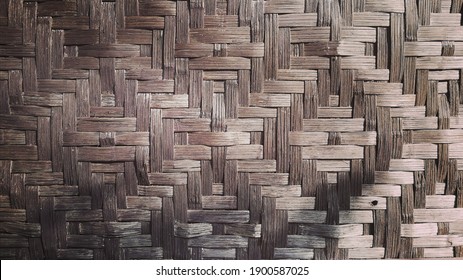 Bamboo Weaving Techniques Map Patterns Local Stock Photo 1900587025 ...