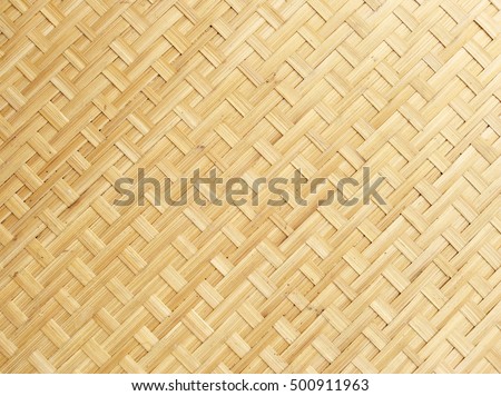 Bamboo Weaving Texture Background Stock Photo (Edit Now) 500911963 ...