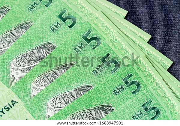 Bank Note Malaysia Ringgit Rm5 Economy Stock Photo 1688947501 ...
