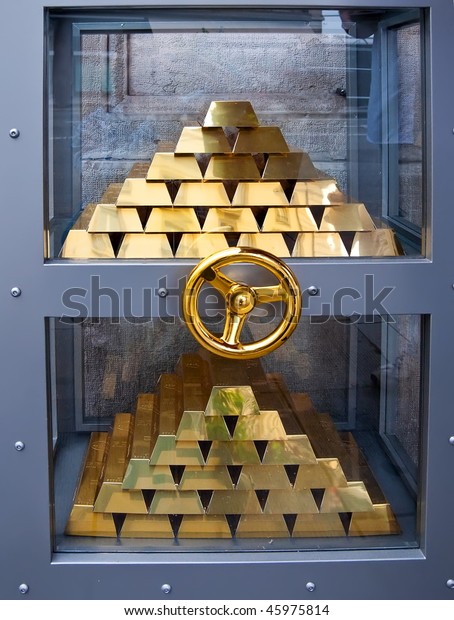 Bank Vault Stack Gold Bars Geneva Stock Photo (Edit Now) 45975814