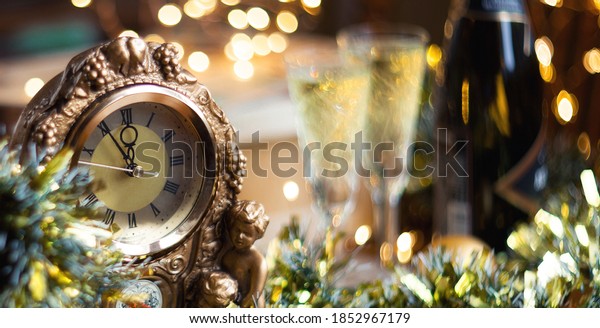 Banner Countdown Hours Last Before Year Stock Photo 1852967179 ...