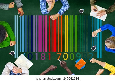 Bar Code Marketing Data Identity Concept Stock Photo 247842814 ...