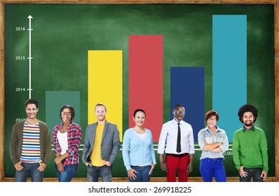 Bar Graph Analysis Strategy Chart Concept Stock Photo 269918225 ...