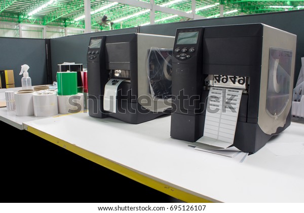 Barcode Label Printer Stock Photo 695126107 | Shutterstock