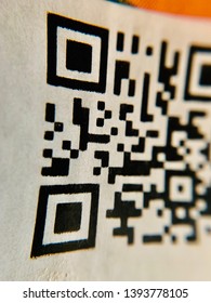 Barcode Qr Code Macro Closeup View Stock Photo 1393778105 | Shutterstock