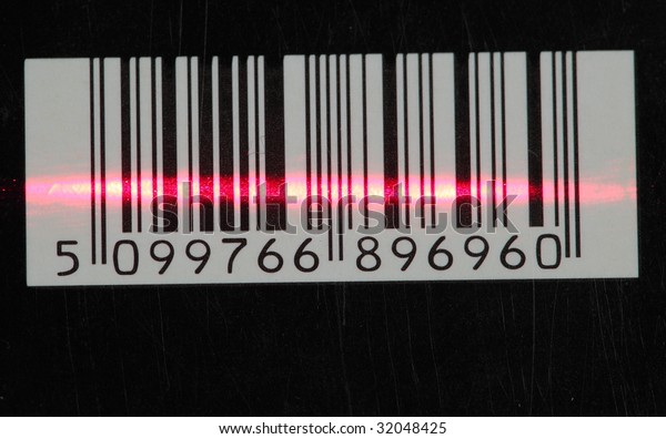 Barcode Red Laser Strip Stock Photo (Edit Now) 32048425
