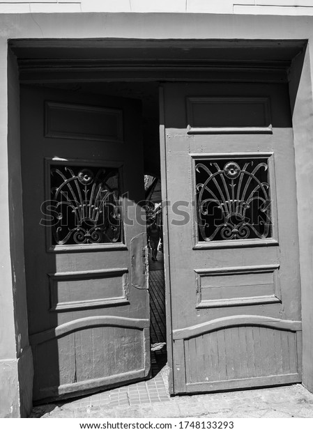 Barely Open Old Door Stock Photo 1748133293 | Shutterstock
