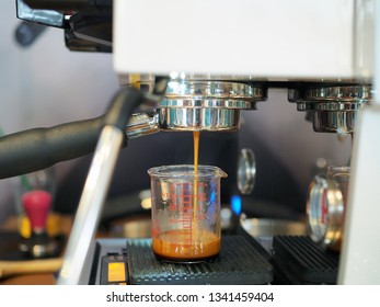 Barista Push Button Coffee Maker Machine Stock Photo 1341459404 ...