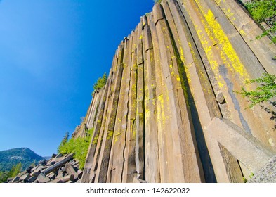 Basalt Formations Devils Postpile National Monument Stock Photo ...