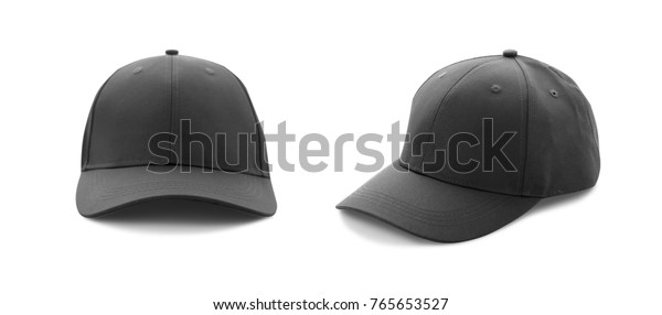Baseball Cap Black Shadow Templates Front Stock Photo (Edit Now) 765653527