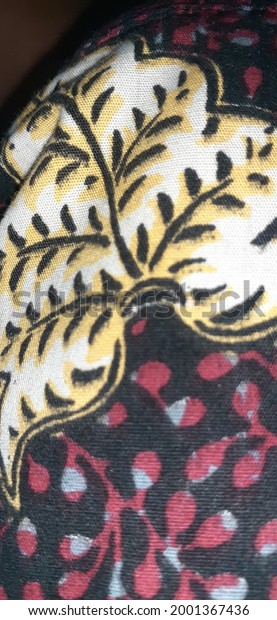 Batik Flower Pattern Textured Khas Indonesia Stock Photo 2001367436 ...