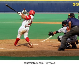 Batter Hitting Baseball Stock Photo 9896656 | Shutterstock