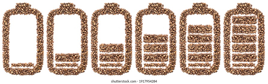 Battery Loading Indicator Coffee Beans Stock Photo 1917954284 ...