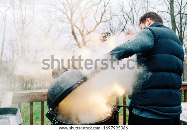 Bbq Goes Wrong Steak On Fire Stock Photo 1697995366 | Shutterstock