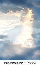 Beam Light Coming Through Clouds Stock Photo 45404269 | Shutterstock